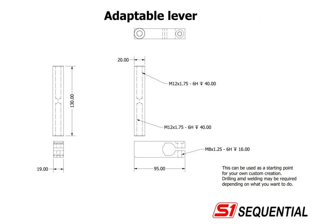 Lever options : Direct mount shifters – S1 Sequential