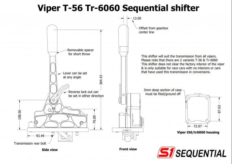Viper t56 tr6060 sequential shifter - S1 Sequential