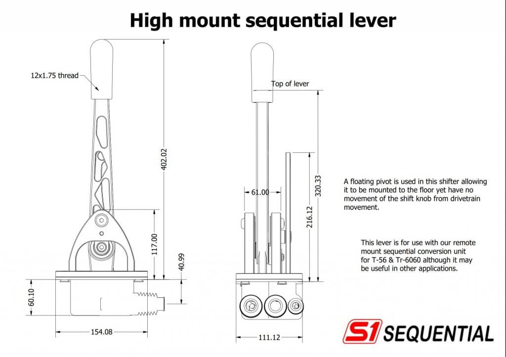 5th gen camaro, Ve/Vf Commodore, GT500 tr6060 – S1 Sequential