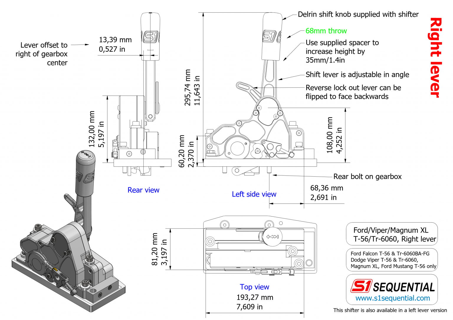 Sequential Shifter: Magnum – S1 Sequential