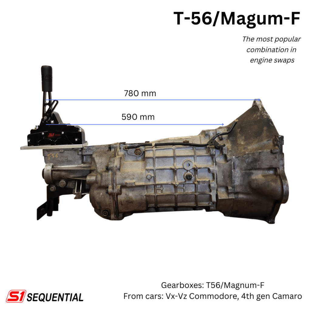 Shifter/Gearbox dimensions – S1 Sequential